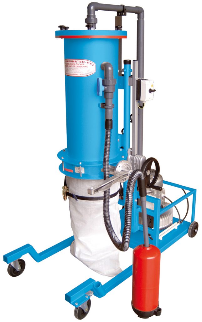 Mobile powder filling unit PFF-SUMATIC-SWS-600