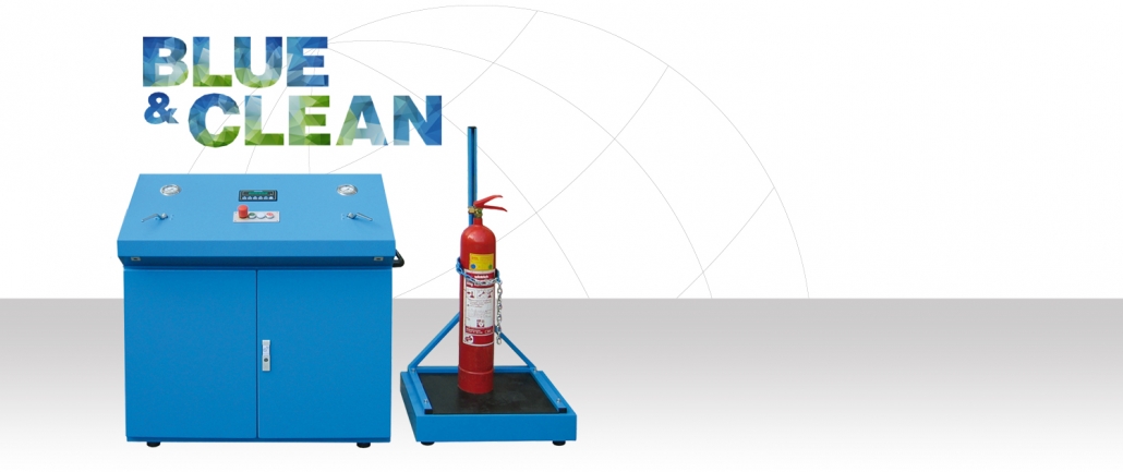 Machines for fire protection and filling of fire extinguishers